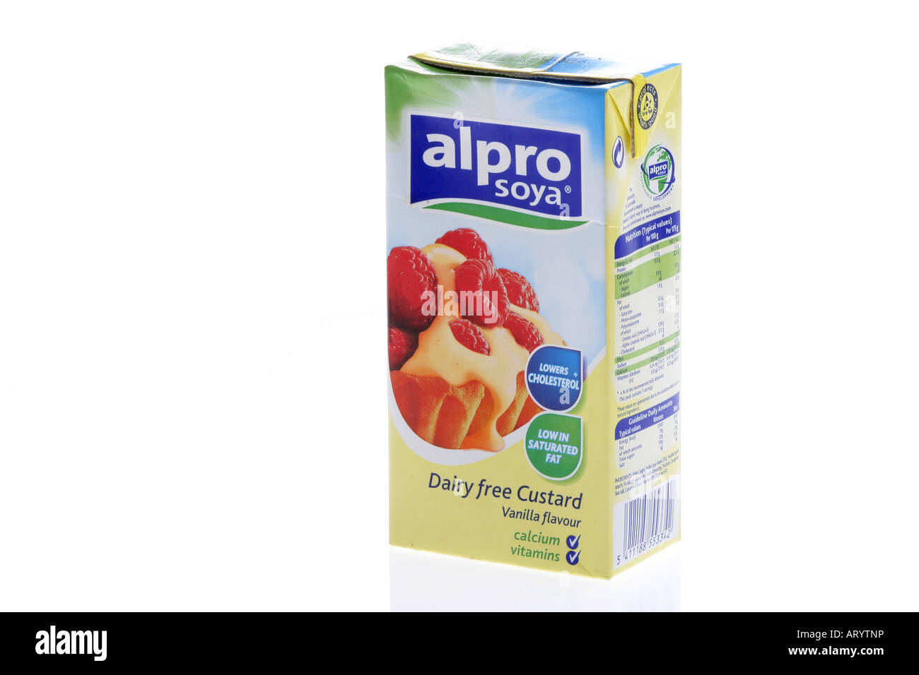 Alpro soya carton custard dairy free hi-res stock photography and ...