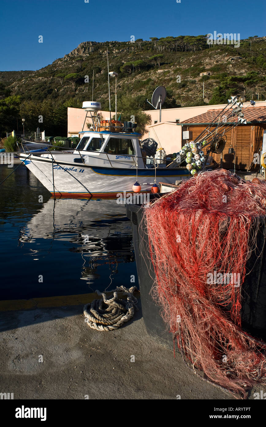 Fisherman ship shipes capraia island hi-res stock photography and ...
