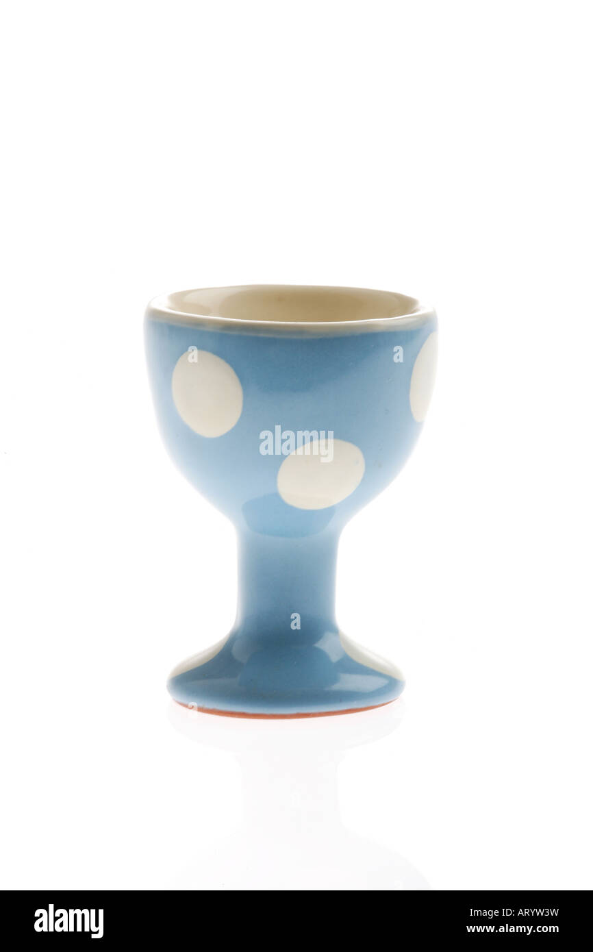 Egg cup blue spotted china crockery hi-res stock photography and images ...
