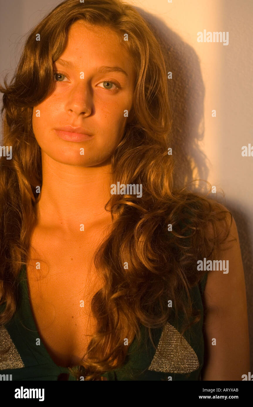 Beauty shot of a young russian female model Stock Photo - Alamy