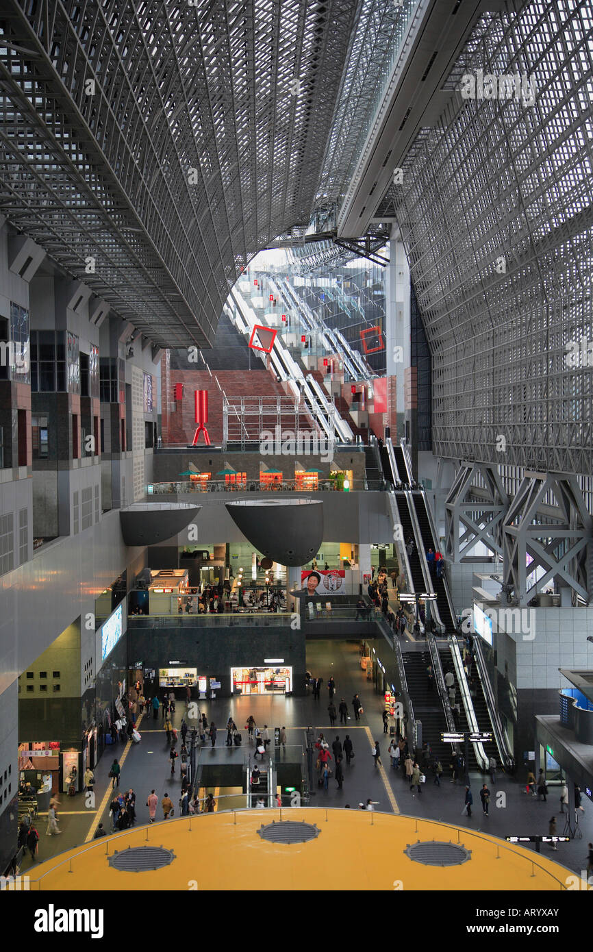 Japan Kansai Kyoto new railway station interior modern architecture ...