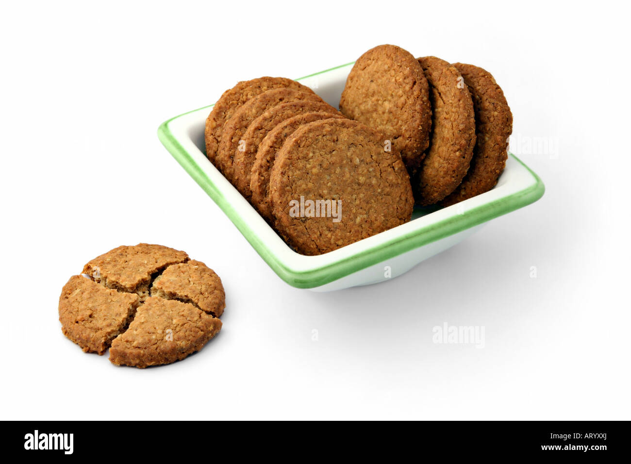 Square cookie isolated hi-res stock photography and images - Alamy