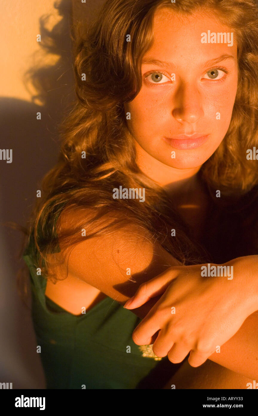 Beautiful russian young brunette woman hi-res stock photography and ...