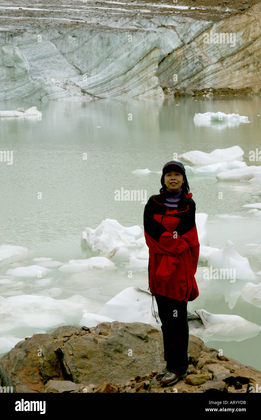 Angel glacier Mt Edith Cavell Jasper National Park Alberta Stock Photo ...