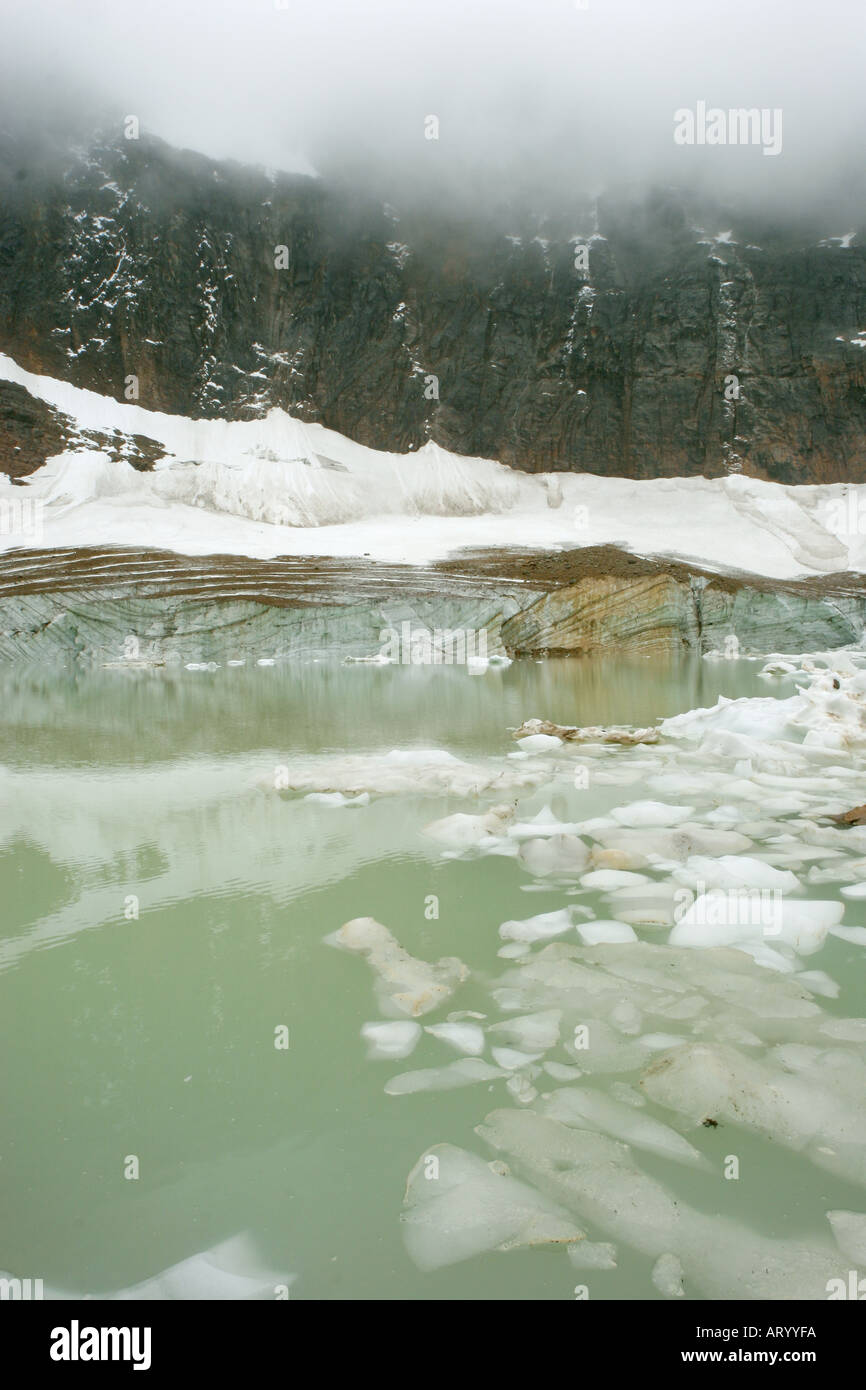 Angel glacier Mt Edith Cavell Jasper National Park Alberta Stock Photo ...