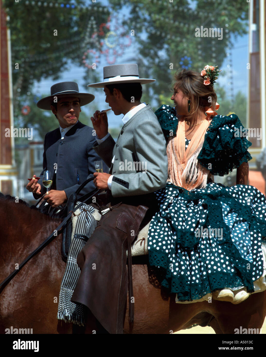 Jerez Horse Fair, Feria del Caballo, drinking sherry on horseback ...