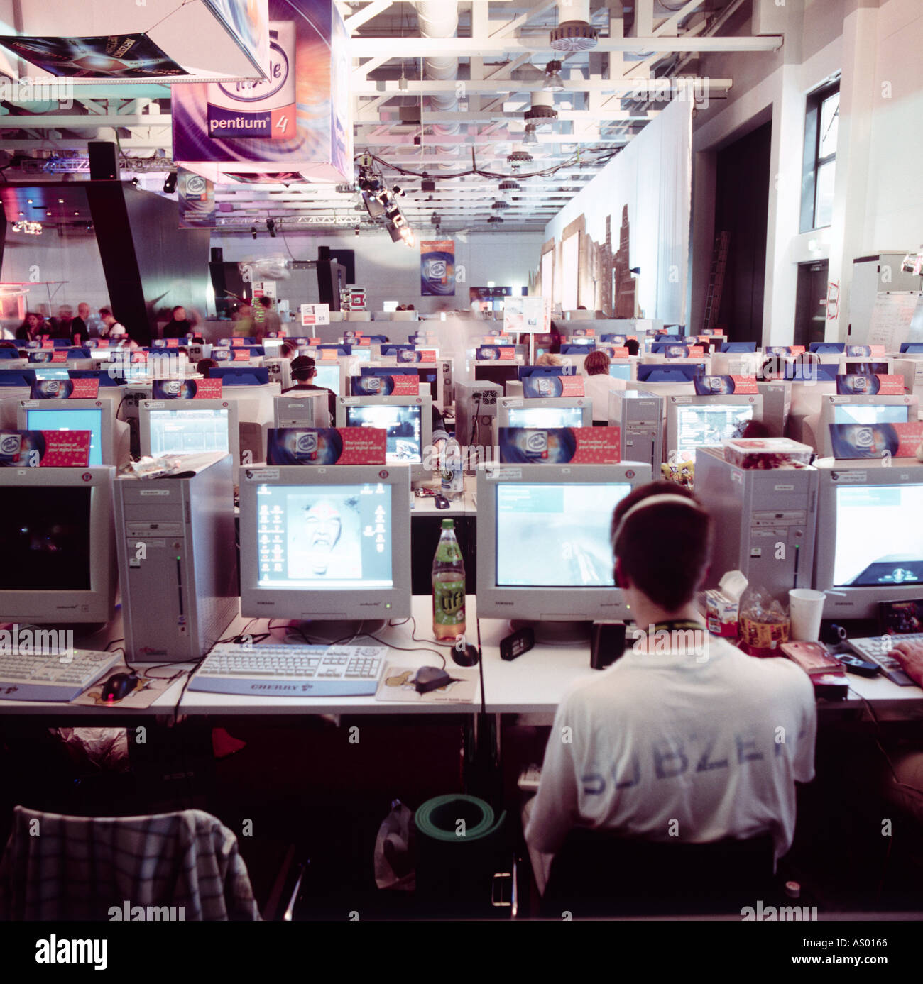 computers are dime a dozen at a computer game exhibition in Berlin ...