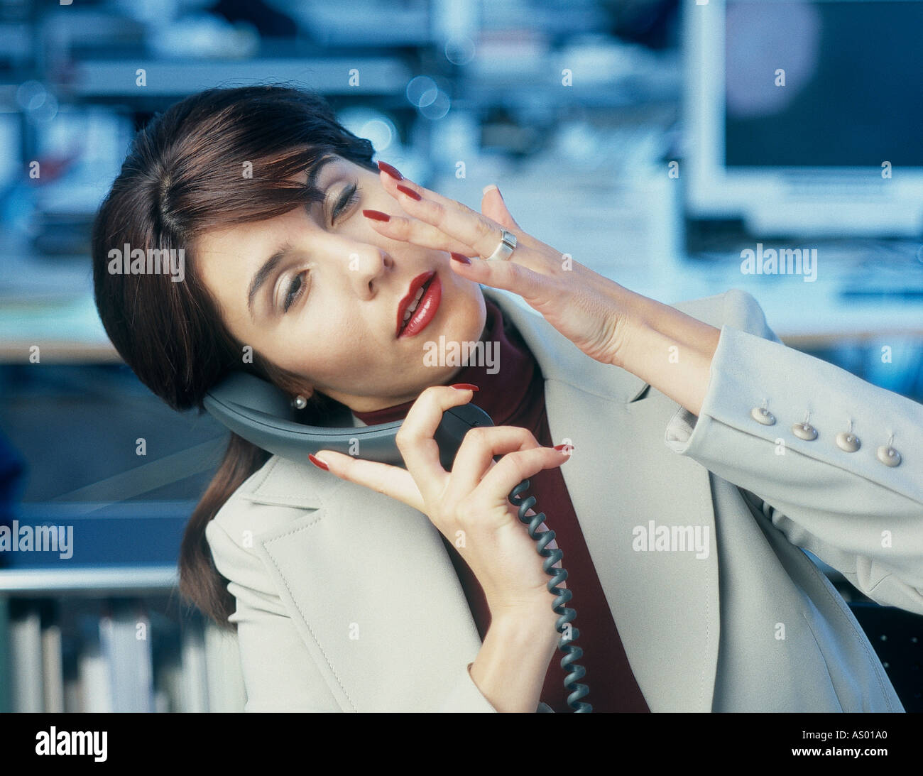 secretary in a modern office Stock Photo - Alamy