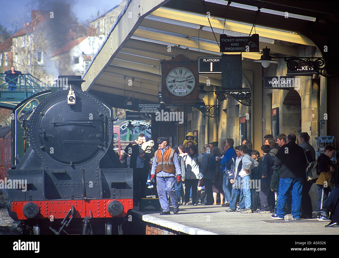 Steam Engine at Pickering Train Station part of the North Yorkshire ...