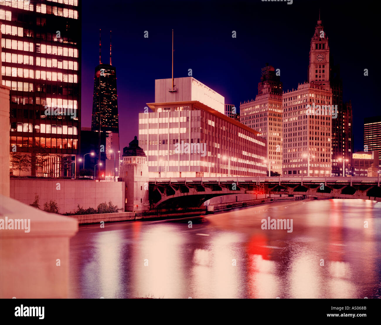 Chicago bridge panoramic view hi-res stock photography and images - Alamy