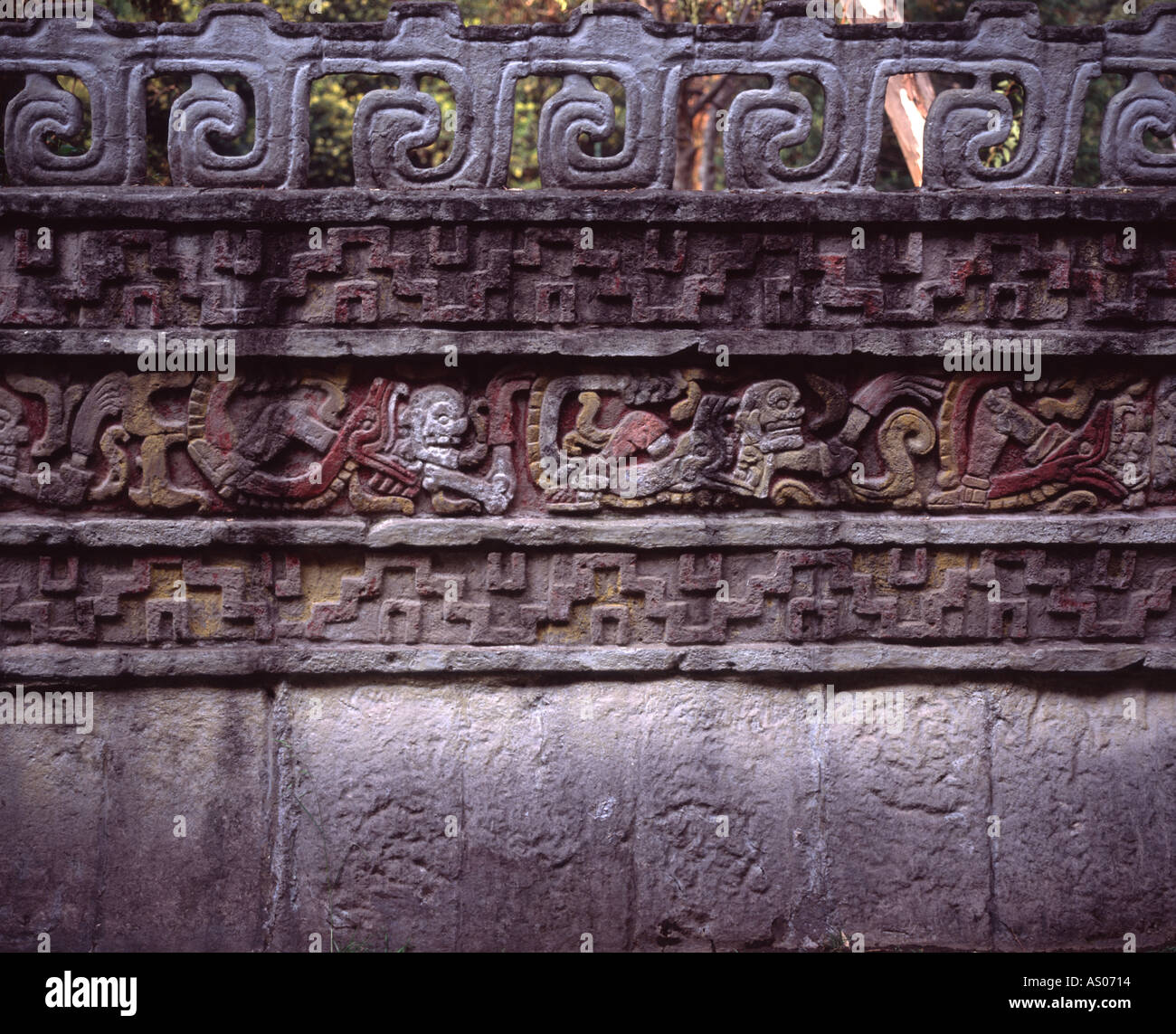 Geometric carved pattern on a wall in the palace building in the ...