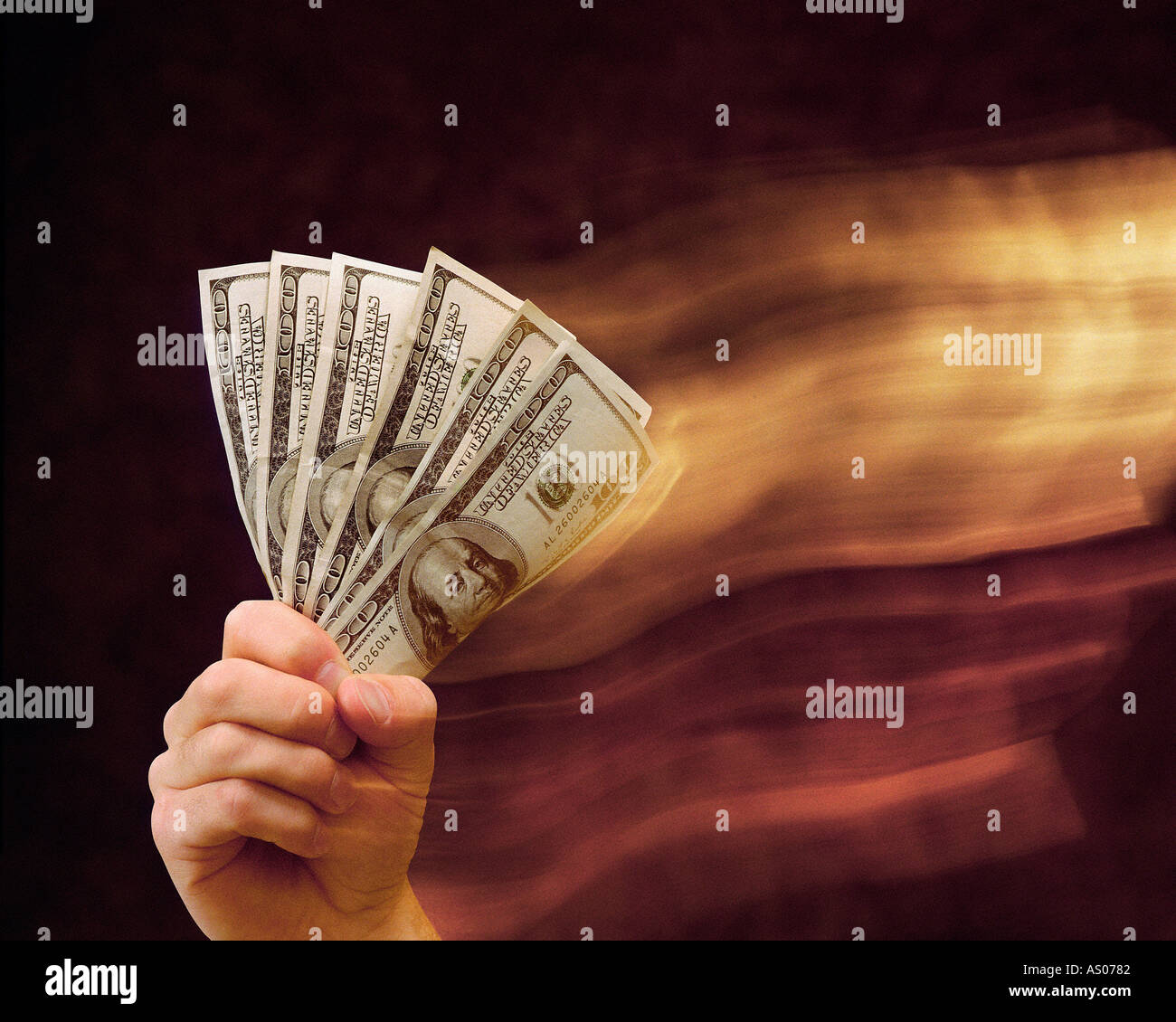 Moving money, dollar bills blur Stock Photo - Alamy