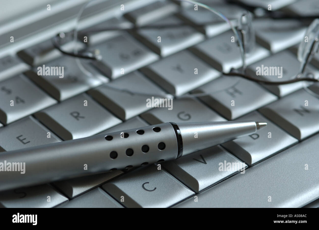 Close up of computer keys Laptop keyboard Stock Photo - Alamy