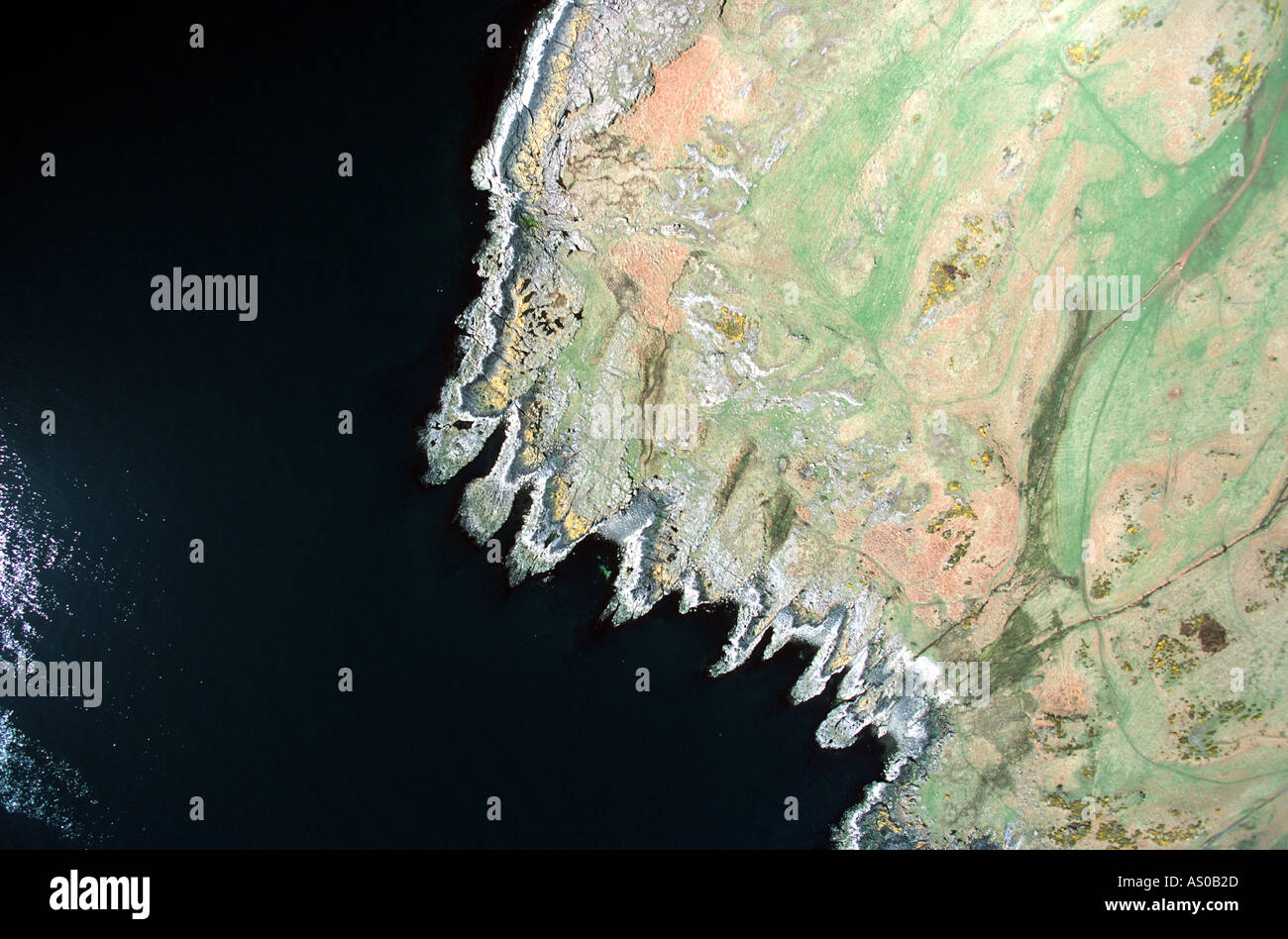 Aerial view of Isle of Bute West Scotland Stock Photo - Alamy