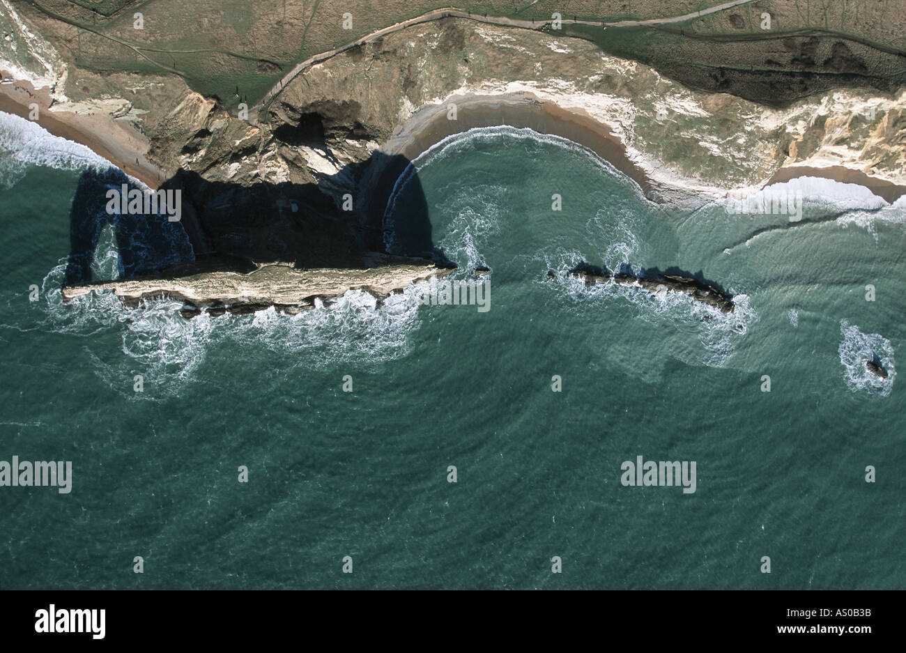 Aerial view of Durdle Door Dorset England Stock Photo - Alamy