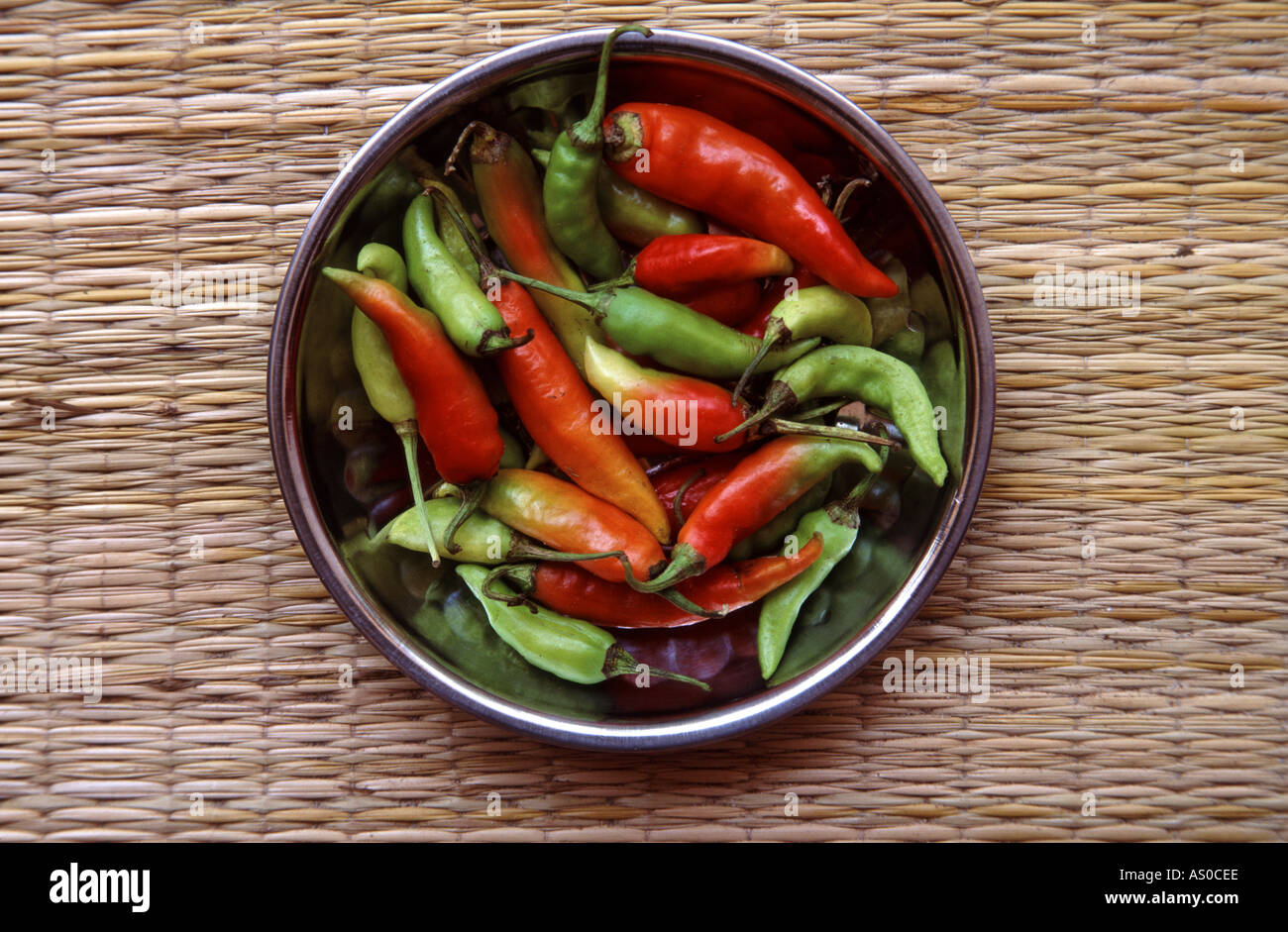 Chilli peppers bowl hi-res stock photography and images - Alamy