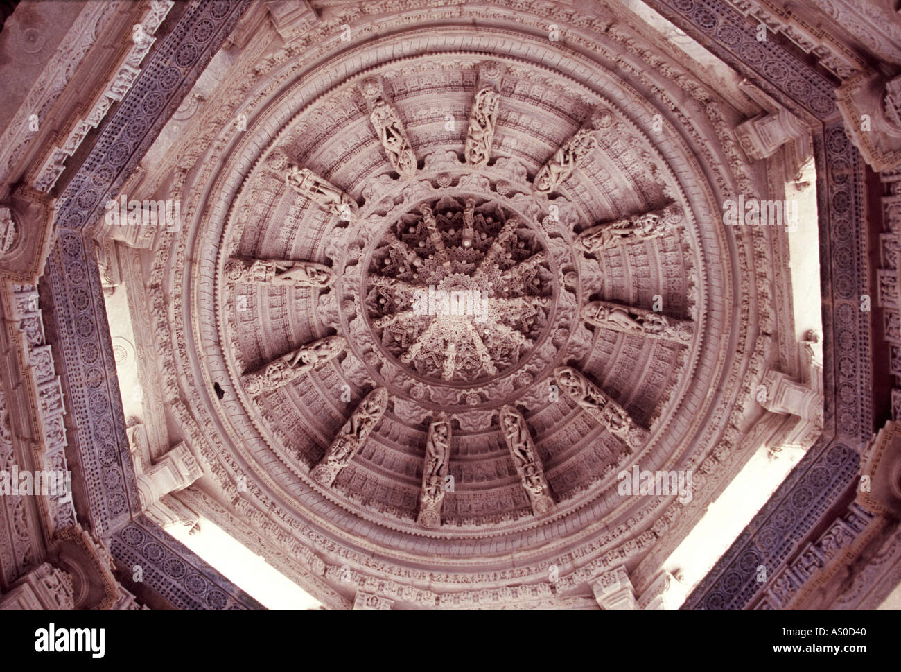 Inside chaumukha jain temple ranakpur hi-res stock photography and ...