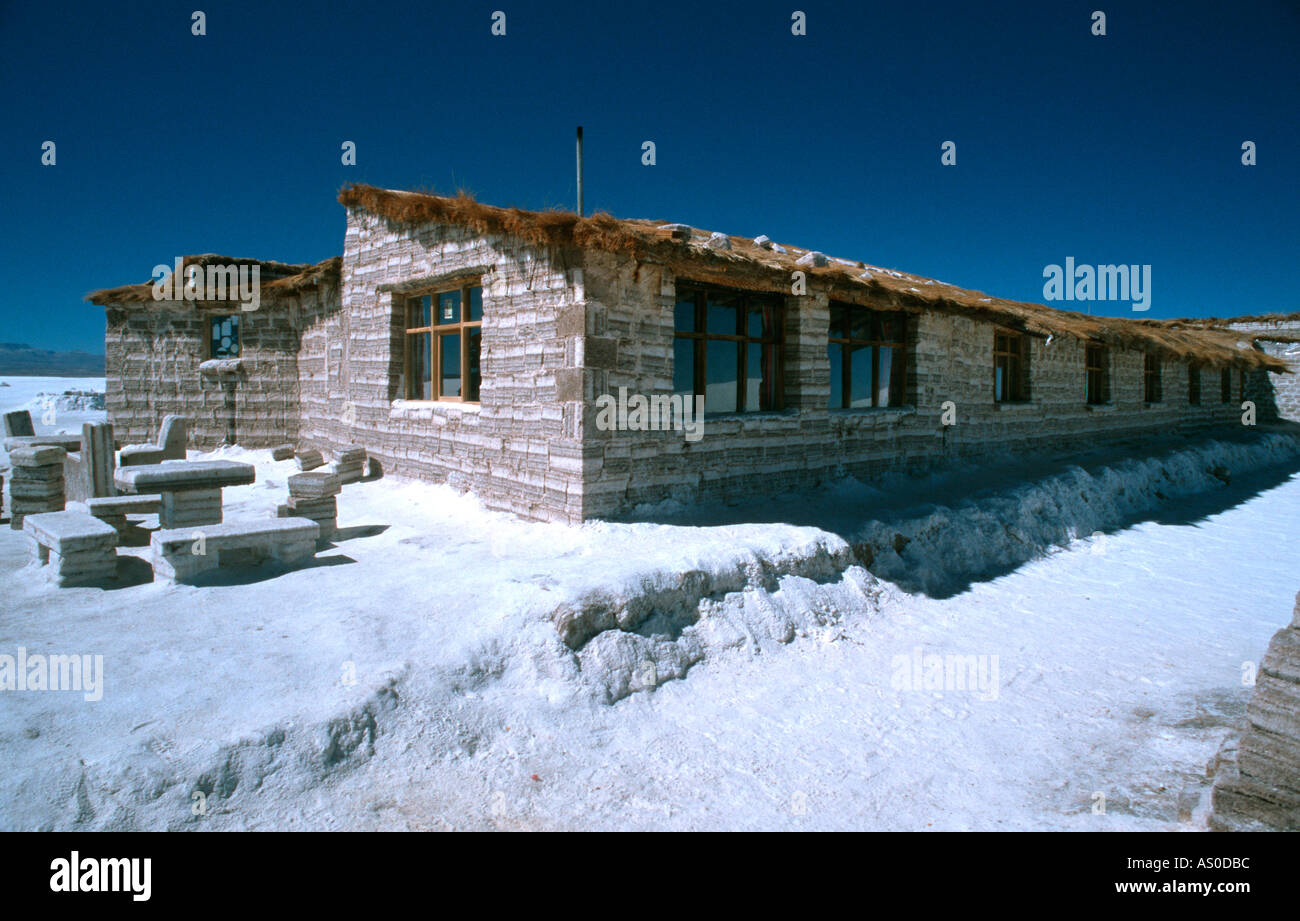 Salar de Uyuni Bolivia Salt Hotel Stock Photo - Alamy