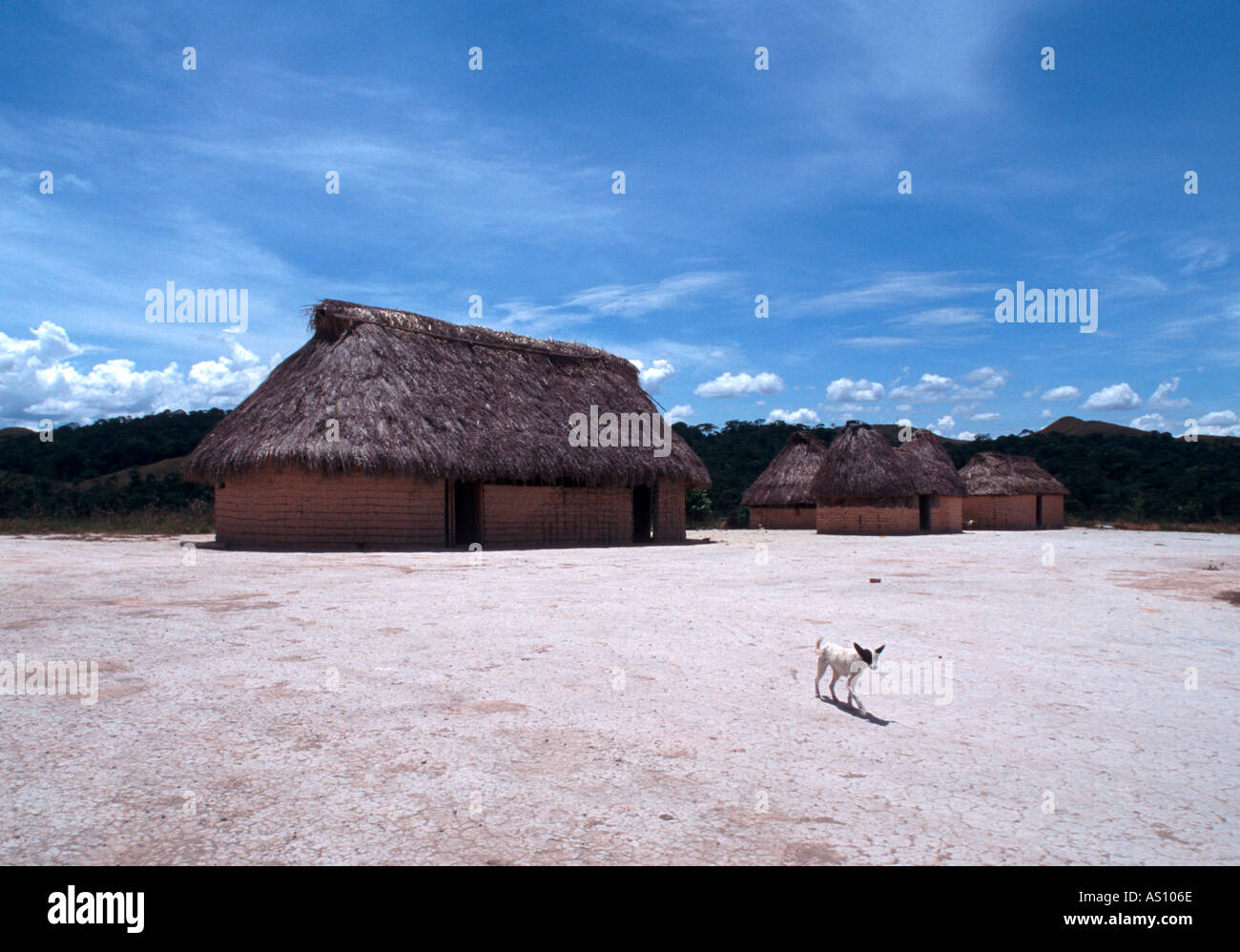 Pemon Indians settlement near Quebrada de Jaspe waterfalls, Gran Sabana ...