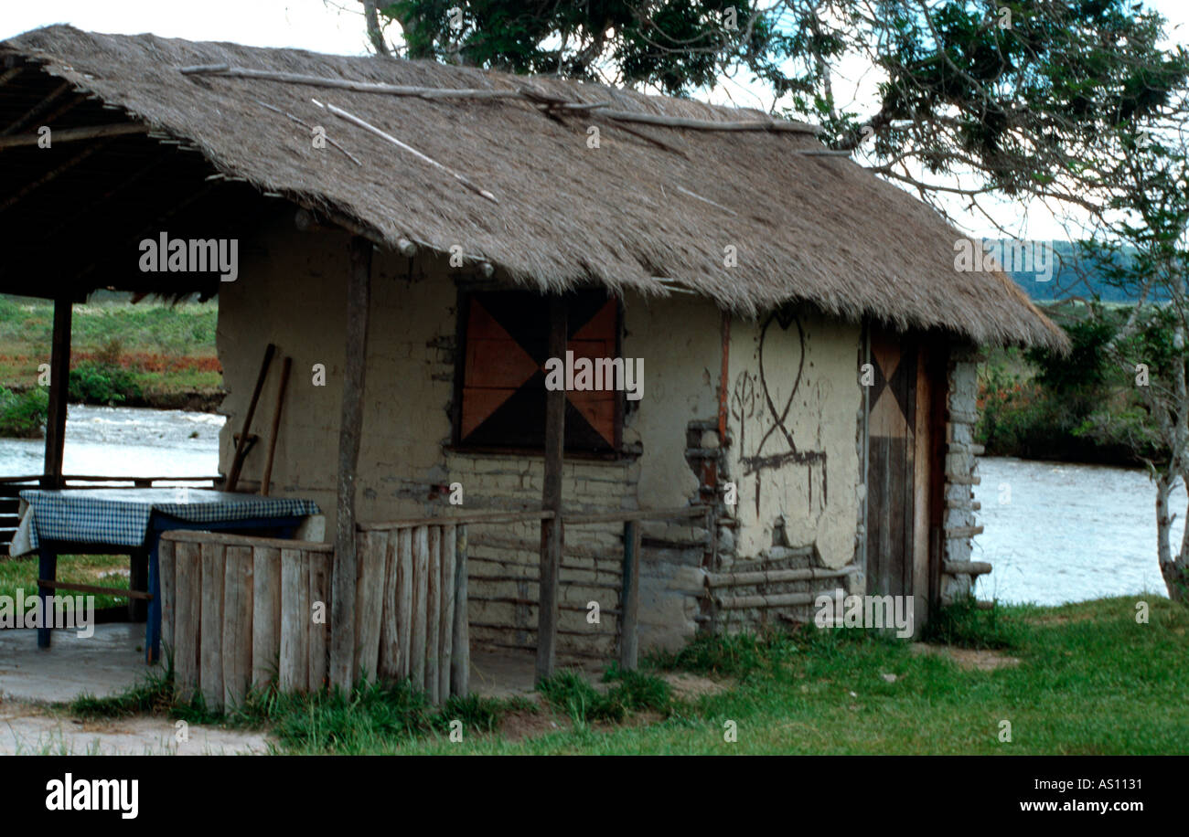 Pemon Indians house Gran Sabana South Venezuela Stock Photo - Alamy