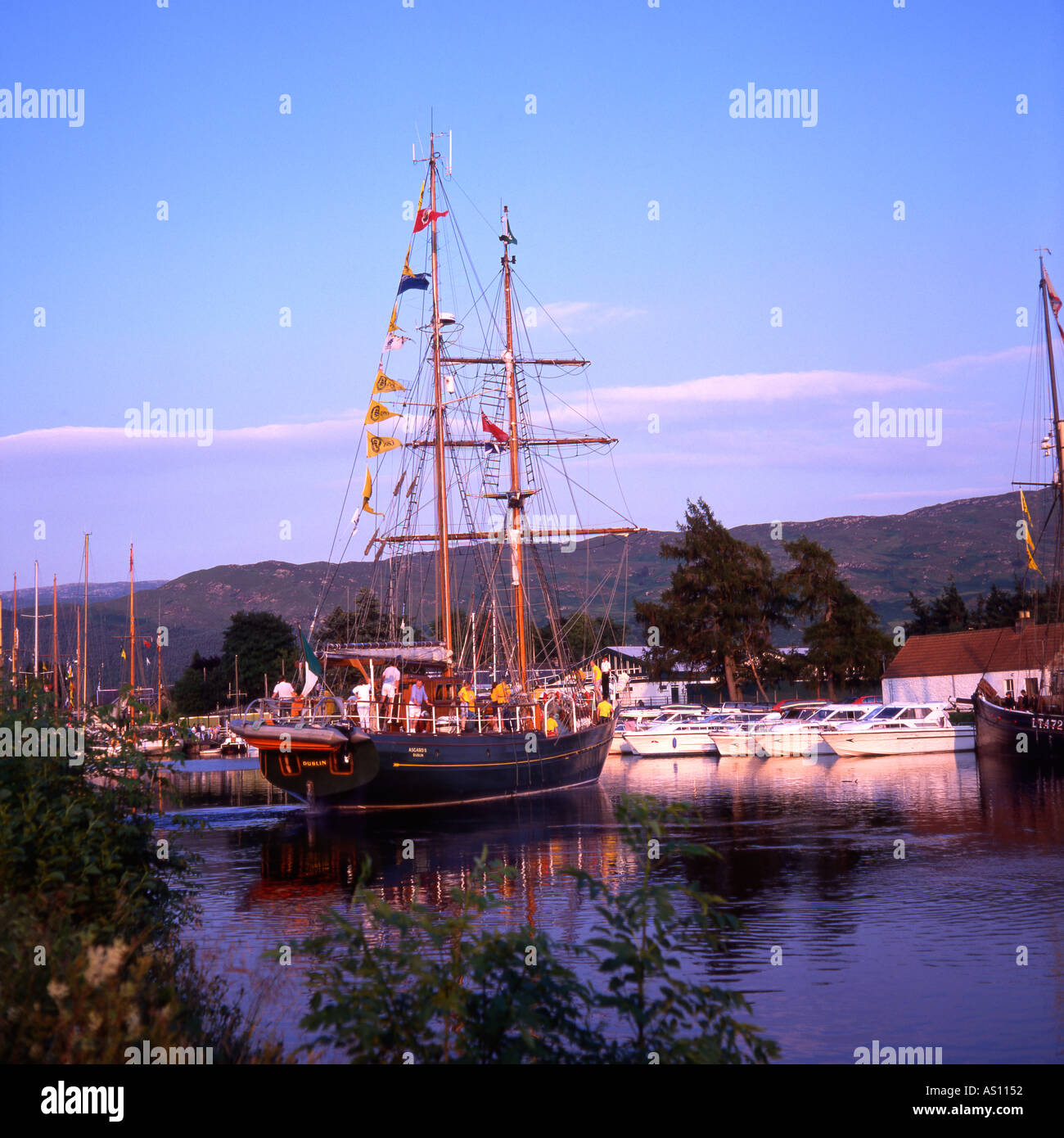 Tall Ship Fort Augustus Stock Photo - Alamy