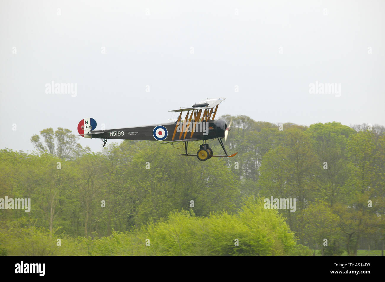 A V Roe Avro 504 G ADEV biplane Stock Photo - Alamy