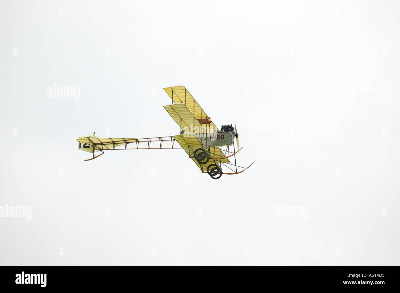 A V Roe replica AVRO triplane G ARSG Stock Photo - Alamy