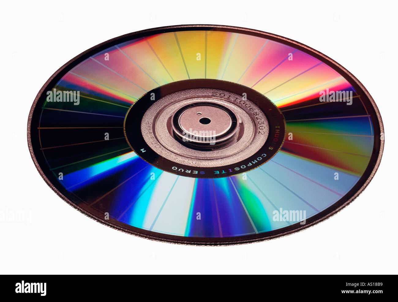 Compact Disc CD silhouetted on white background Stock Photo - Alamy