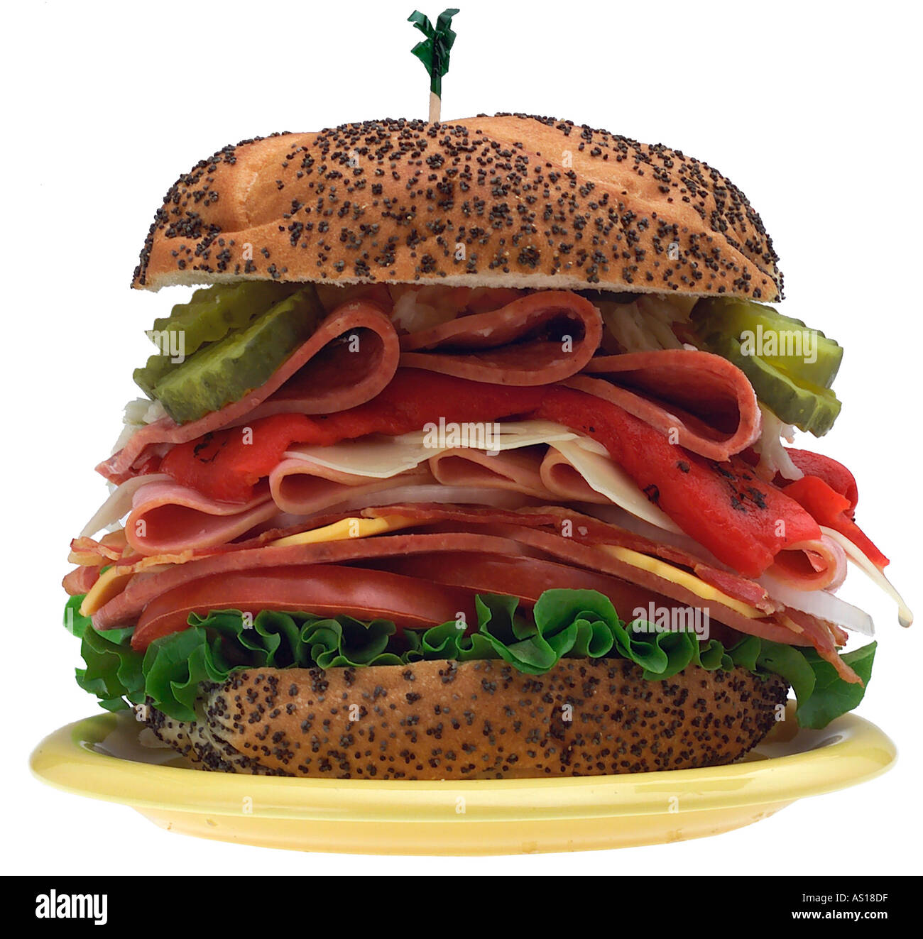 Dagwood deli sandwich Stock Photo - Alamy