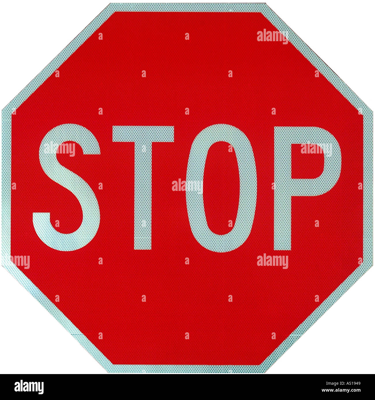 Stop street sign silhouetted on white background Stock Photo - Alamy