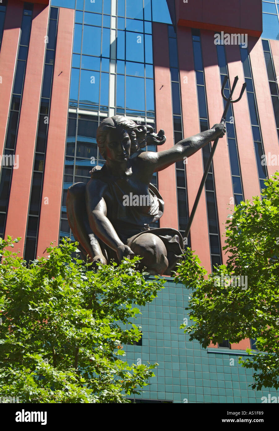 Statue of Portlandia 1985 The Portland Building government offices ...