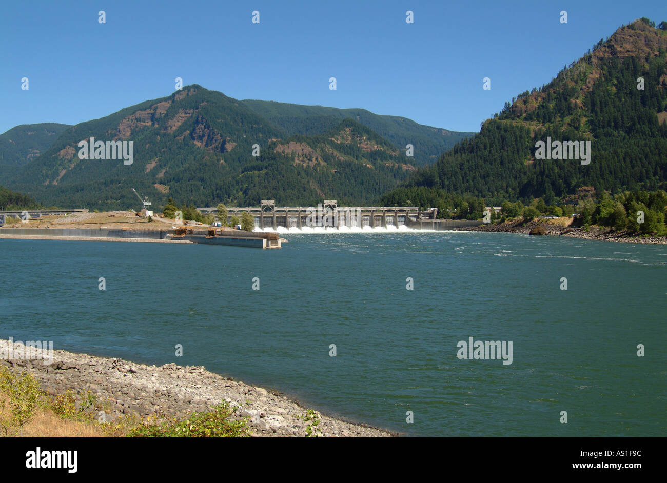 Bonneville Dam Columbia River Oregon USA Stock Photo - Alamy
