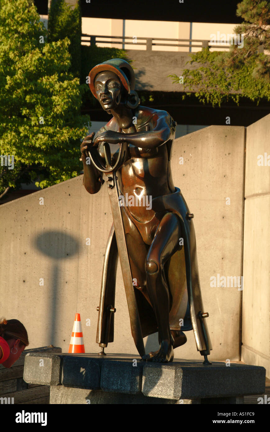 Bronze statue Seattle Waterfront Washington WA USA Stock Photo - Alamy