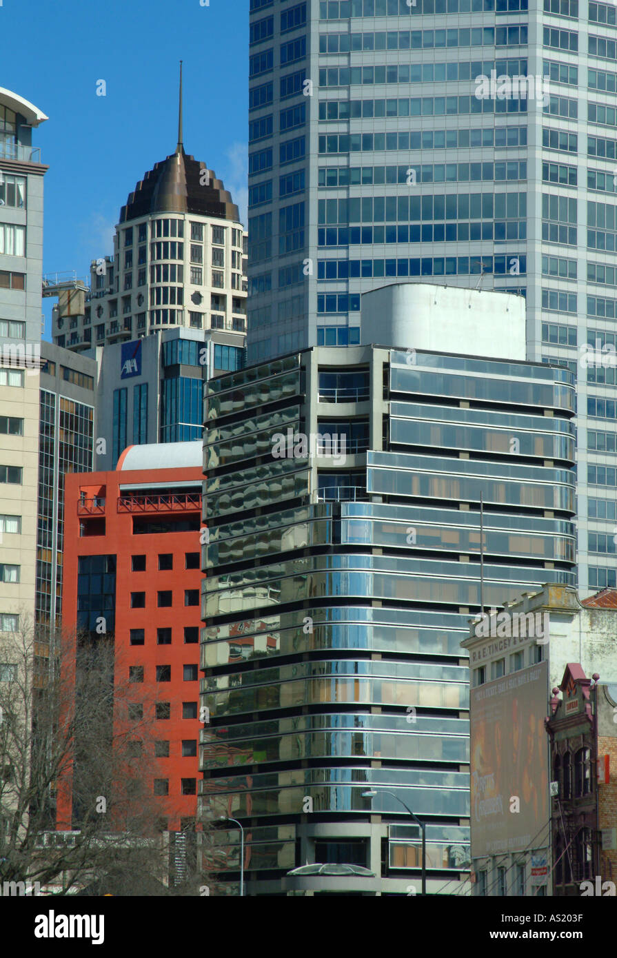 Office towers Auckland Central Business District Auckland new Zealand ...