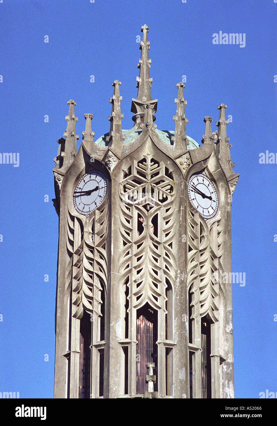 The clock tower University of Auckland campus Princes Street Auckland ...