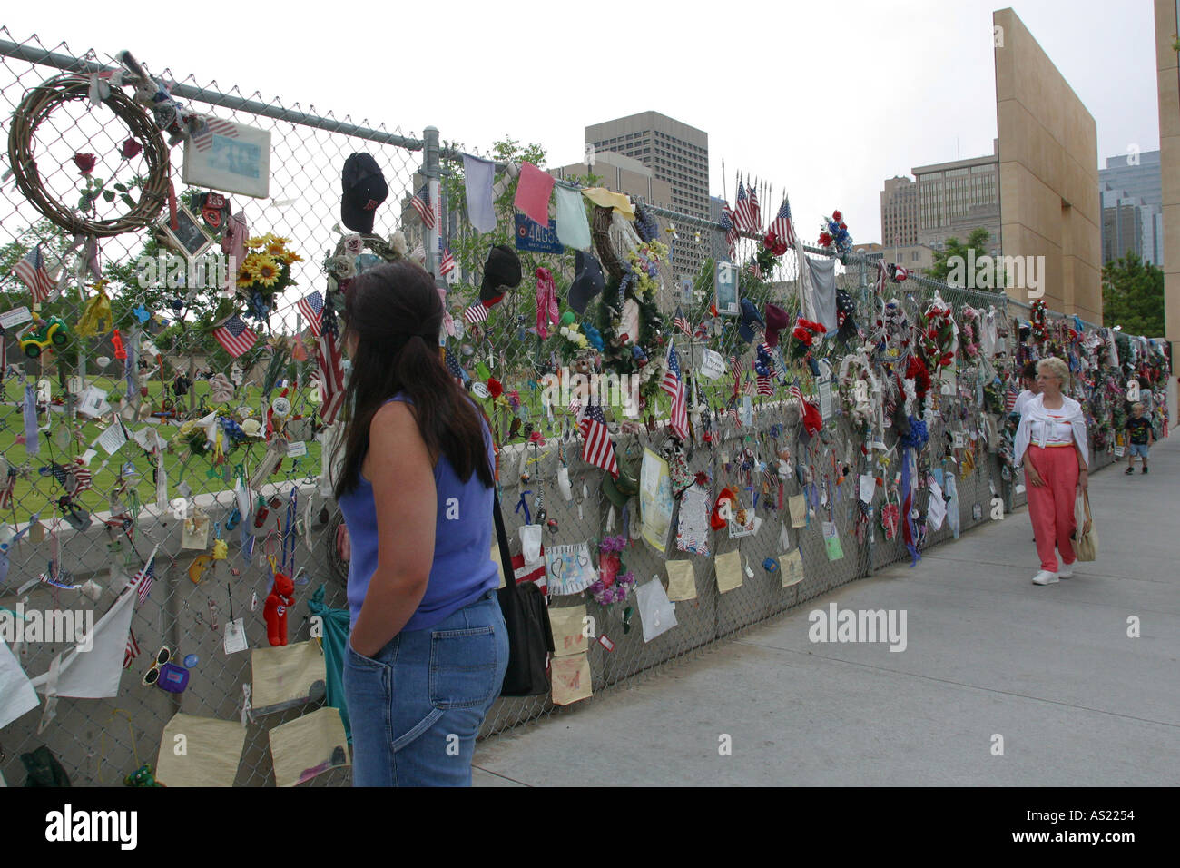 Oklahoma City bombing site memorial USA Stock Photo - Alamy
