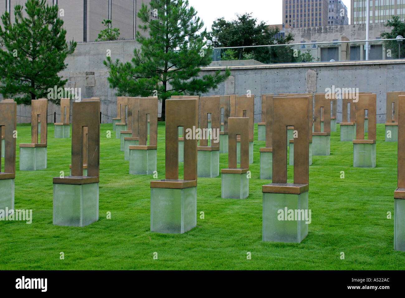 Oklahoma City bombing site memorial USA Stock Photo - Alamy