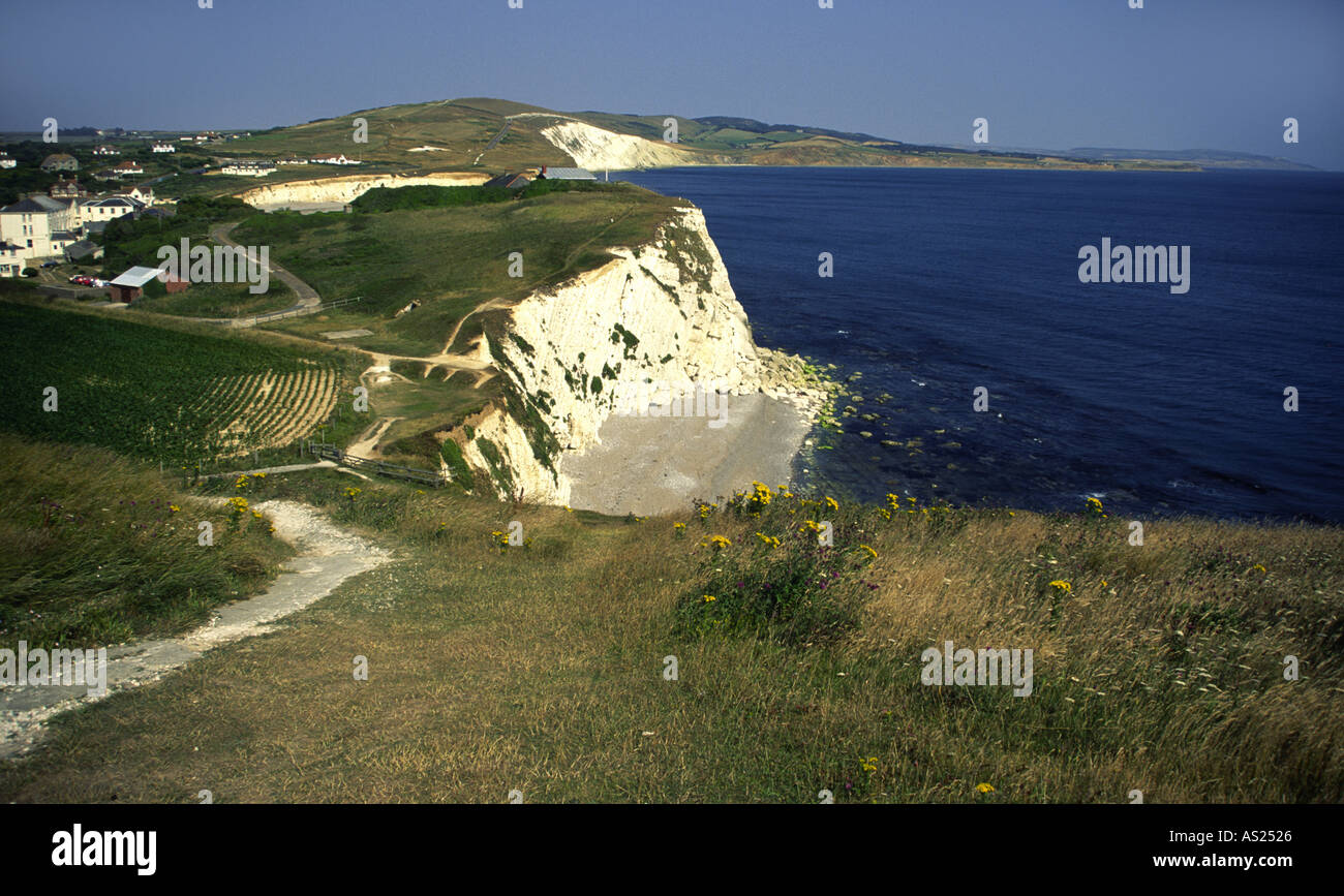 Freshwater Bay and Compton Bay on the Isle of Wight Stock Photo - Alamy