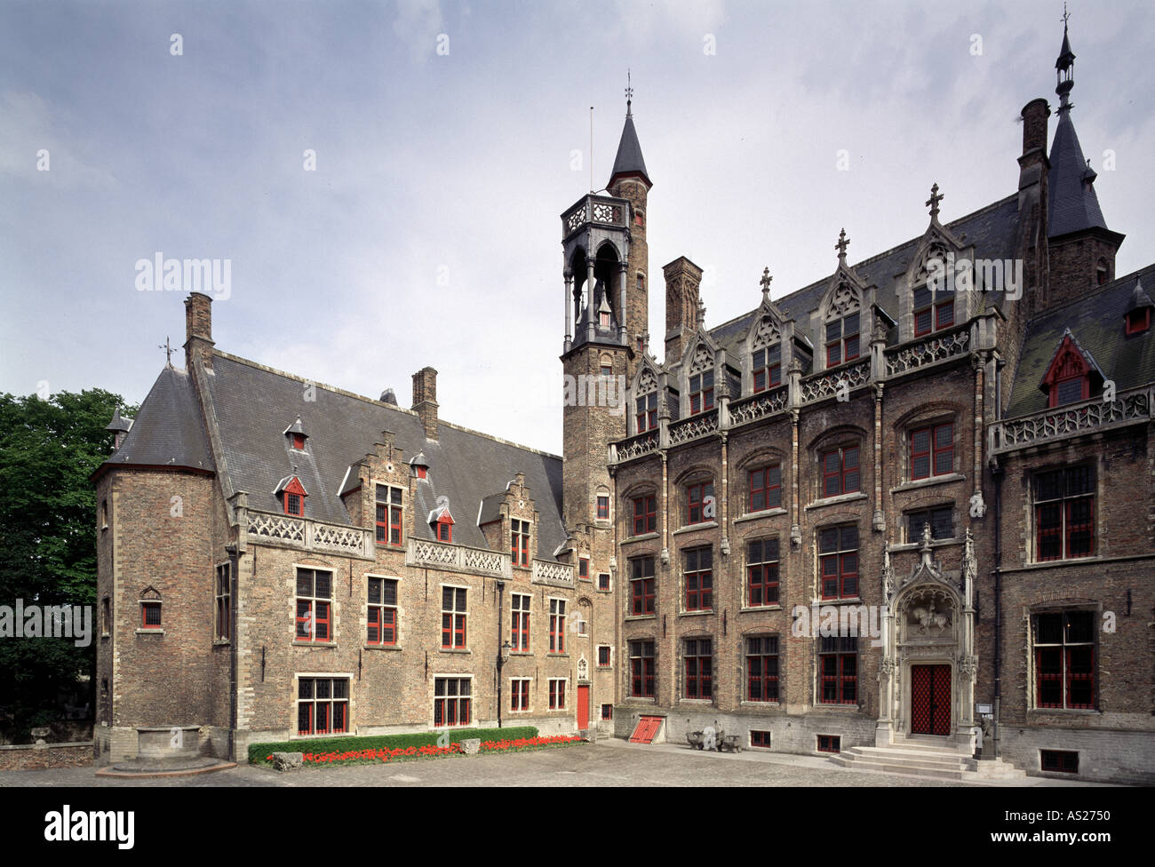 Brügge, Gruuthuse-Museum, Innenhof Stock Photo - Alamy
