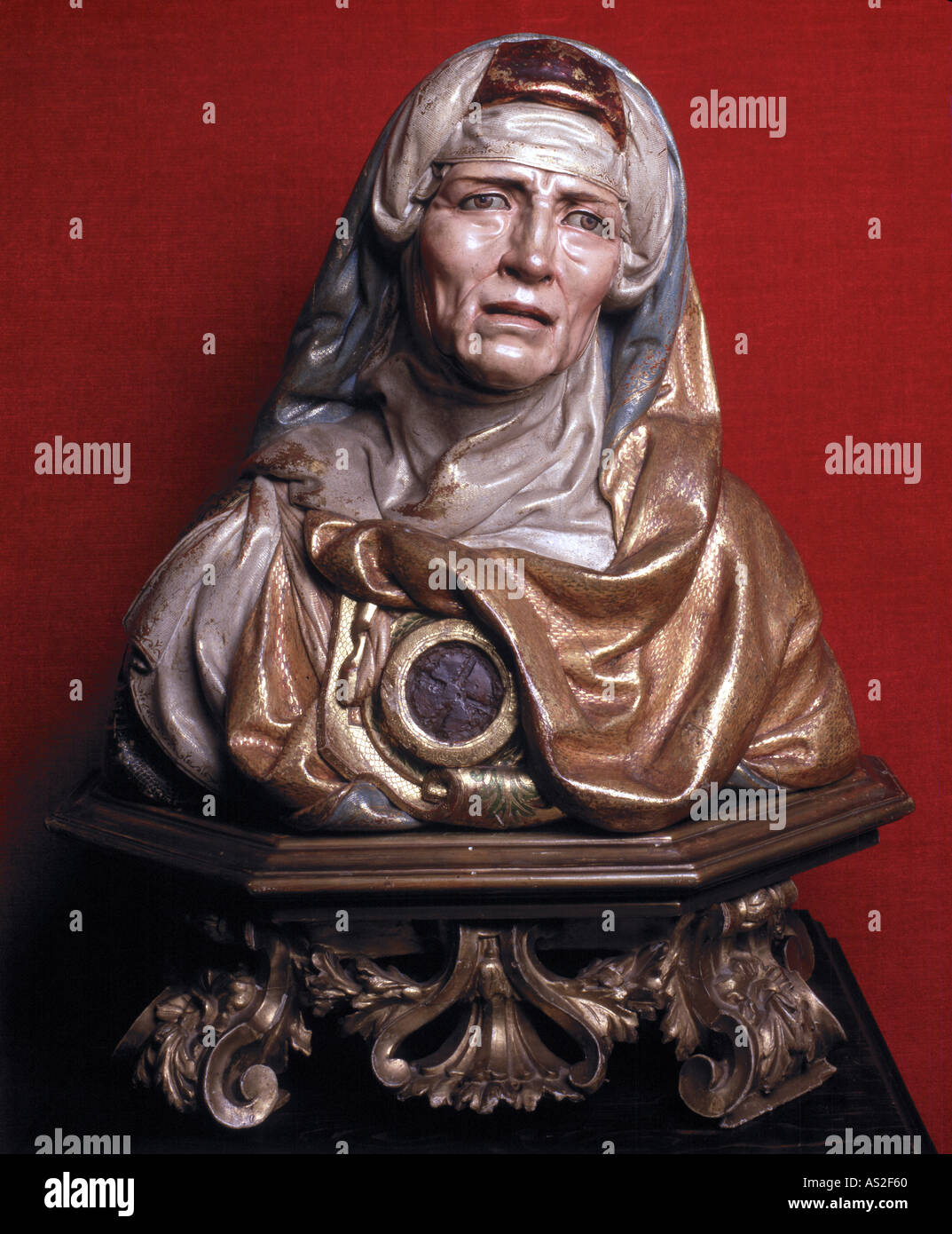 Valladolid, Museo nacional de Escultura, Büste Heilige Anna, um 1540 ...