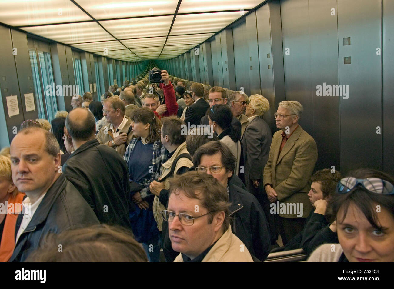 Lift Lobby Crowded