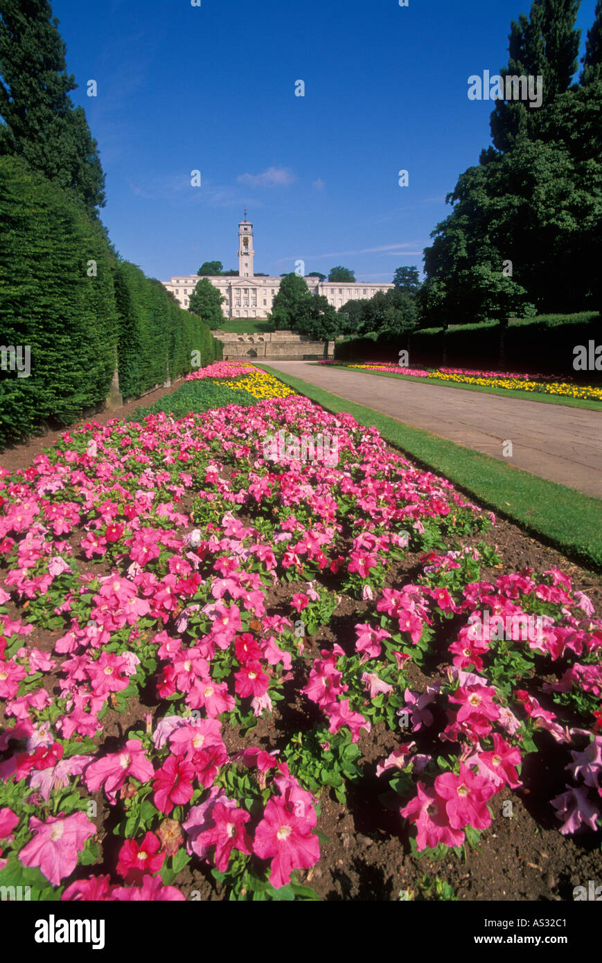 Flower beds in the grounds of the University of Nottingham ...