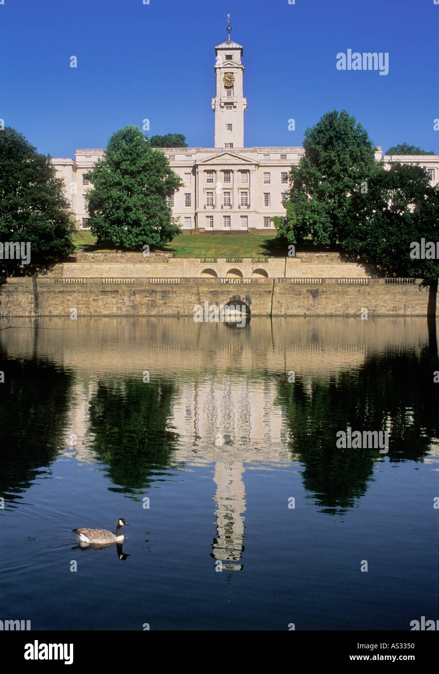 University Park the Lake and Trent building form a picturesque campus ...