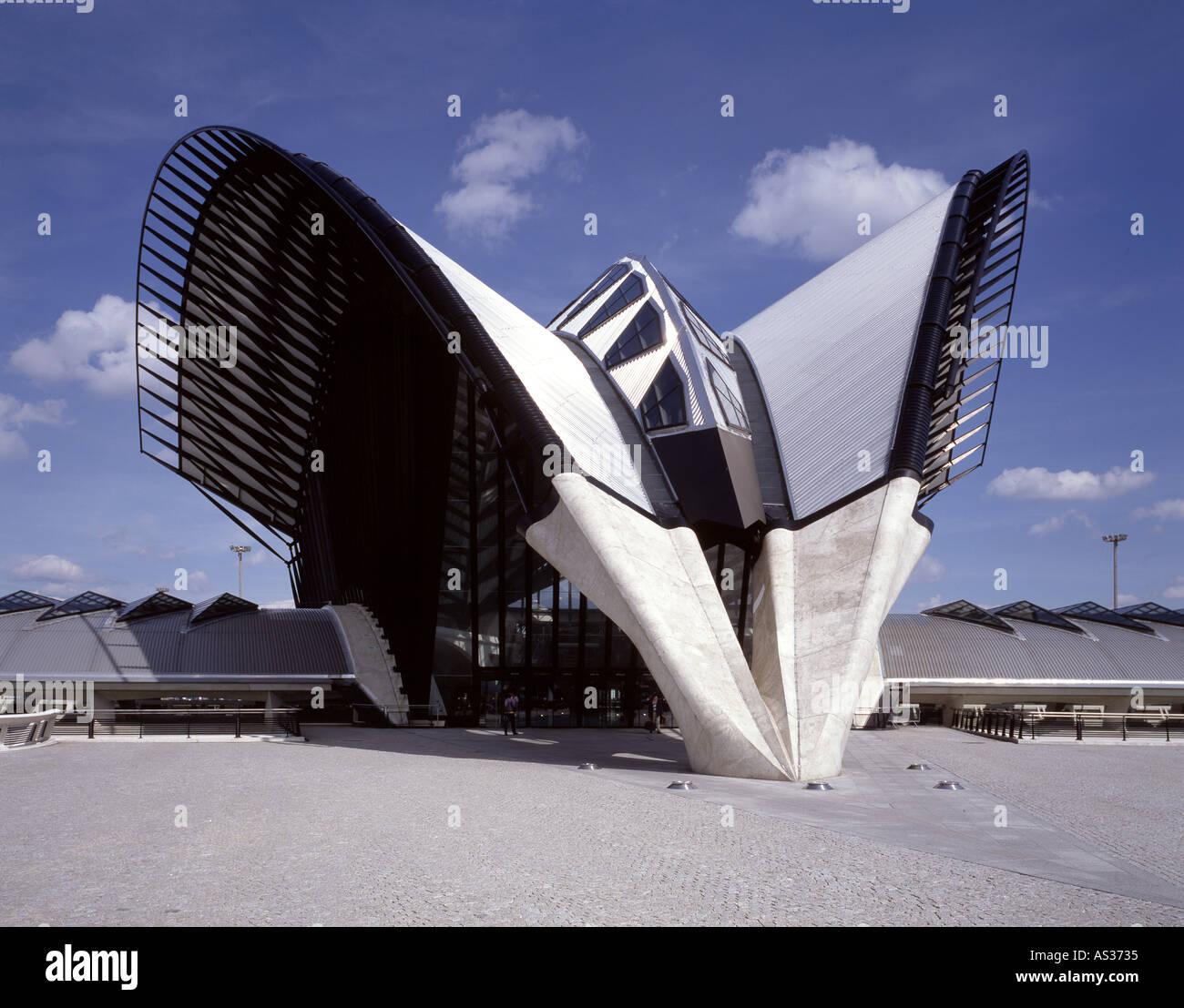Lyon, Gare de Saint-Exupéry TGV, (früher Gare de Satolas), Architekt ...