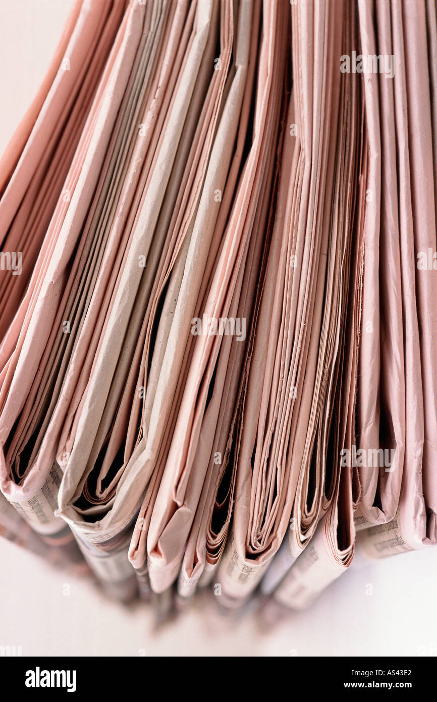 Folded newspapers hi-res stock photography and images - Alamy