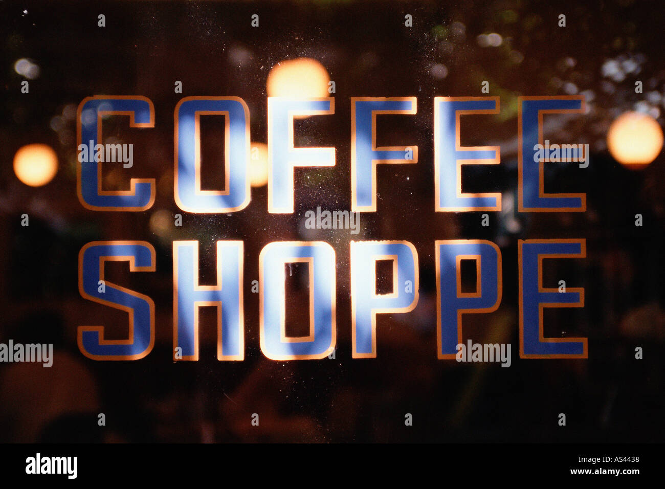 Coffee shop sign Stock Photo - Alamy