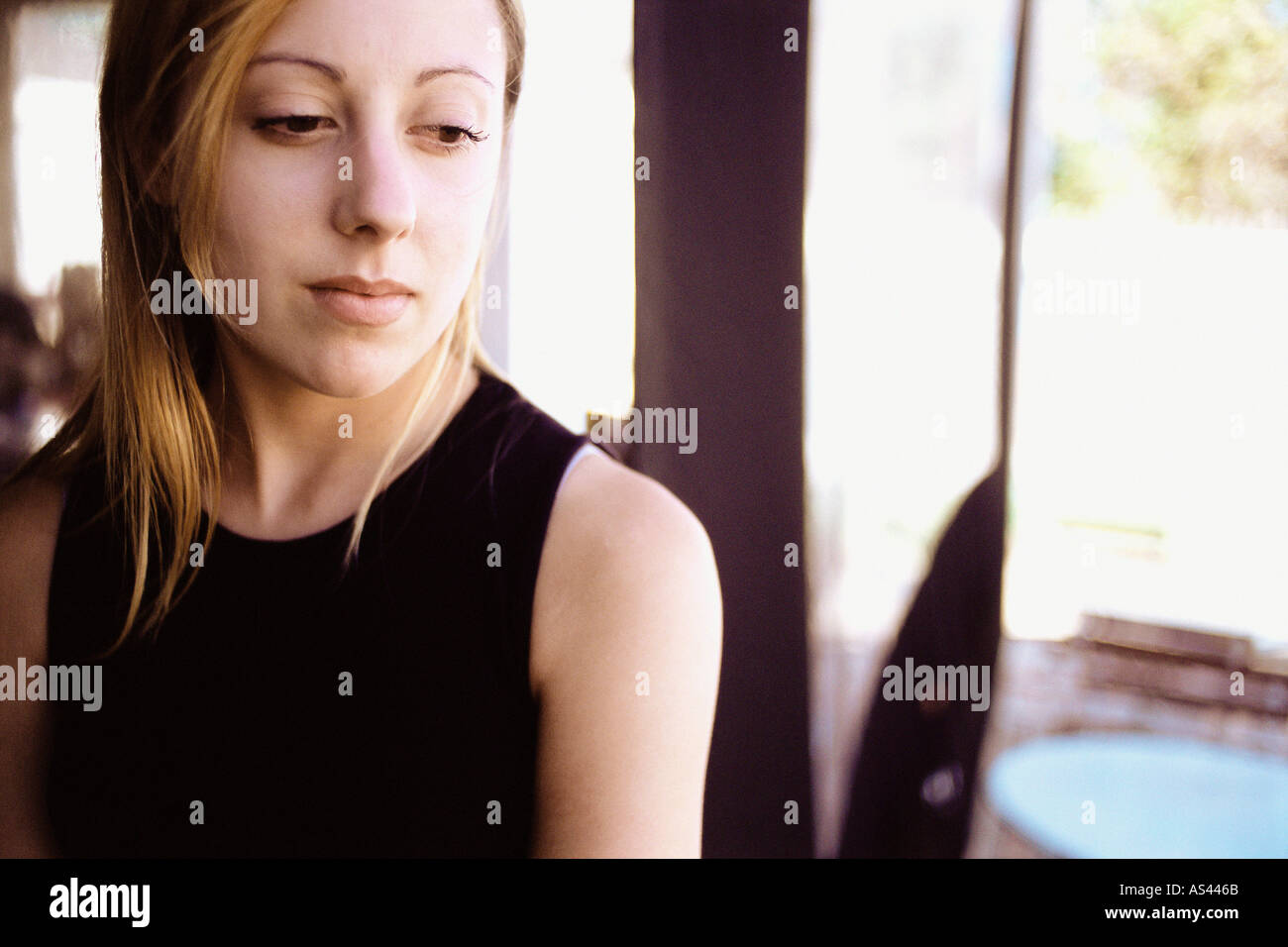 Wistful woman hi-res stock photography and images - Alamy