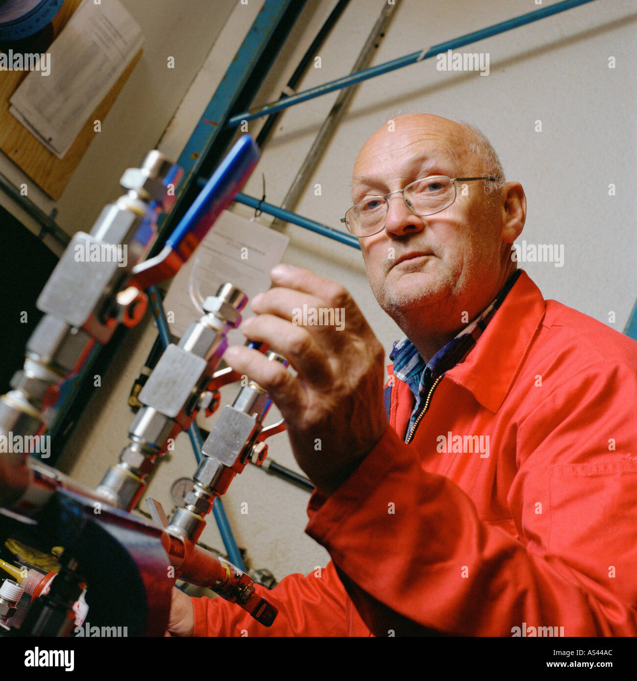 Mature male engineer using hi-res stock photography and images - Alamy
