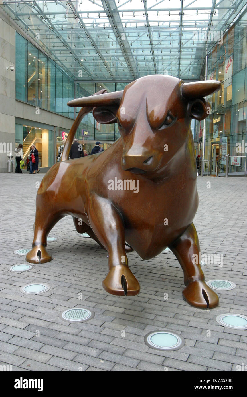 The Bullring Bull at the Bullring Shopping Centre Birmingham England UK ...