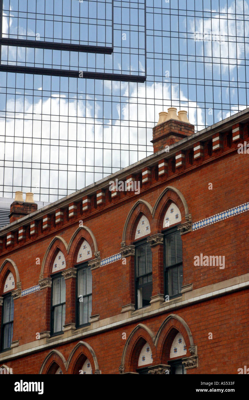 New and old buildings built next to each other The modern and the ...